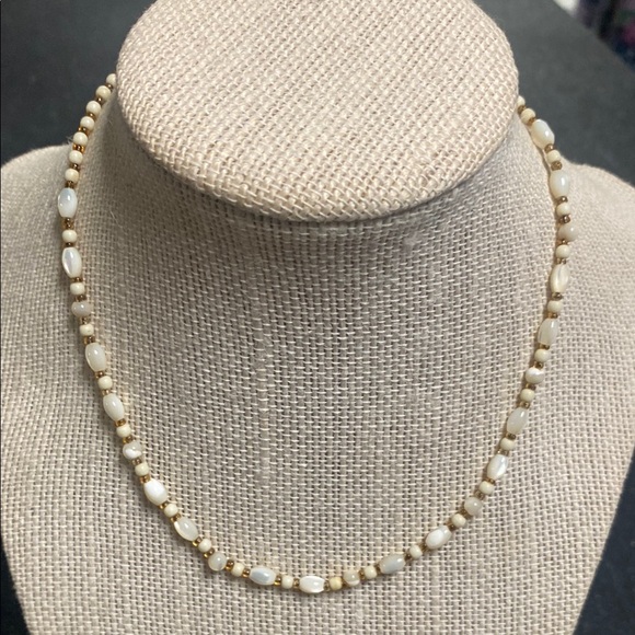Jewelry | Vintage Dainty Cream Beaded Necklace | Poshmark